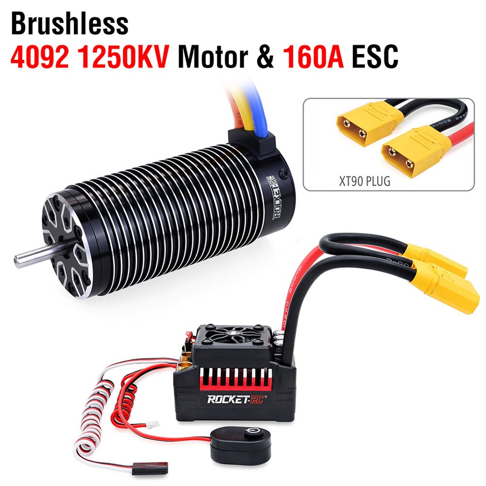 Rocket 4092 4082 4068 Brushless Motor 130A 160A ESC Combo for 1/8 RC ...