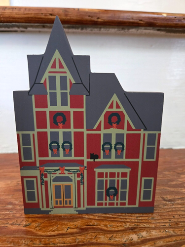 Cat's Meow Village Hometown Christmas Series Overholt House 1992 | eBay