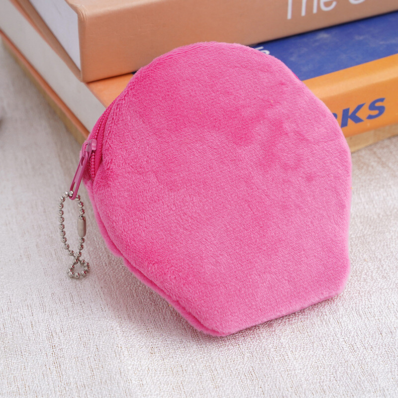 Scallop Plush Coin Purse Keychain Pendant Wallet Earphone Data Cable ...