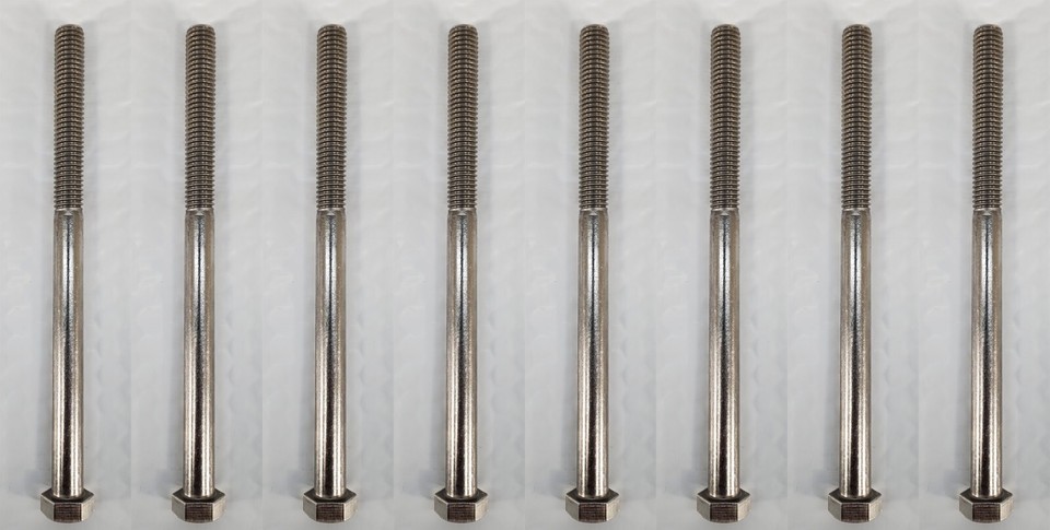 Stainless Steel Hex Head Bolt - 1/2-13 x 7-1/2" - 3" Thread Length THE ...