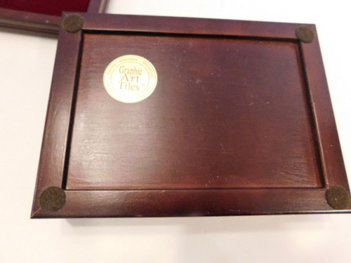 Kimberly Enterprises Handcrafted Graphic Art Tiles Wood Jewelry/Trinket ...