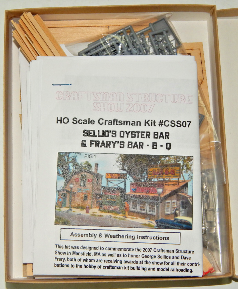 Fos Scale Models SE Kit - HO - Sellio's Oyster Bar & Frary's BBQ Kit ...