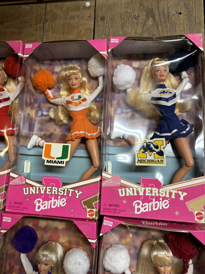 COMPLETE SET: 40 NRFB Vintage University Barbie Doll College ...