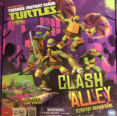 Nickelodeon Teenage Mutant Ninja Turtles Clash Alley Strategy 3D Board ...