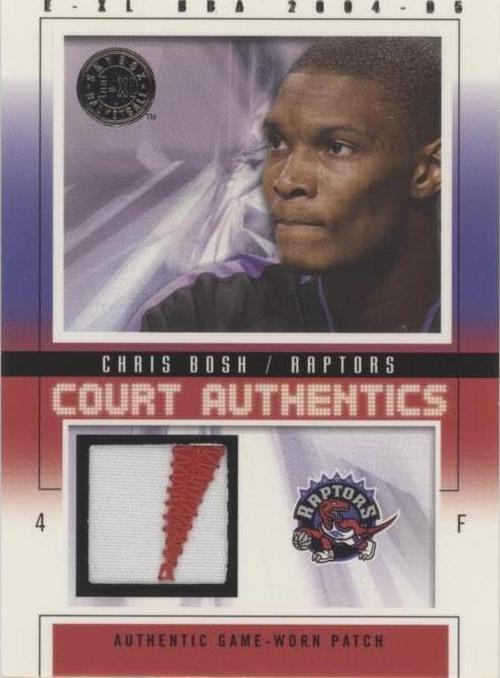 2004-05 E-XL - Court Authentics Chris Bosh #CA-CB Patch /70 (MEM) for ...