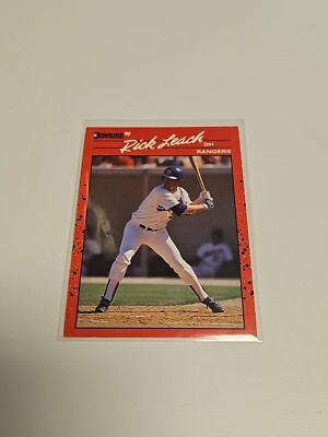 1990 Donruss Baseball Card #613 Rick Leach Texas Rangers | eBay