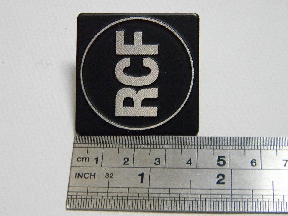 Replacement RCF Aluminum Badge Emblem Logo 40mm Aftermarket | eBay