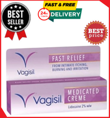 VAGISIL Medicated Crème, Fast Relief from Intimate Itch, Burning ...