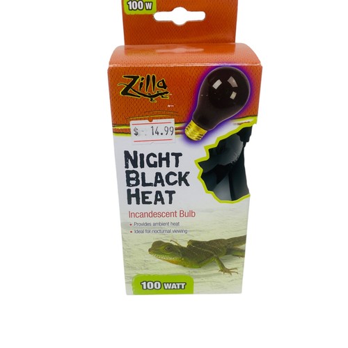 Zilla Night Time Black Light Incandescent Heat Bulb for reptiles 100 Watts | eBay