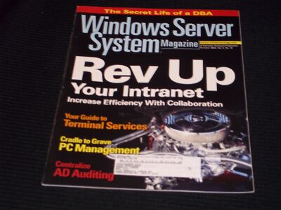 2004 OCTOBER WINDOWS SERVER SYSTEM MAGAZINE - REV UP FRONT COVER - H ...