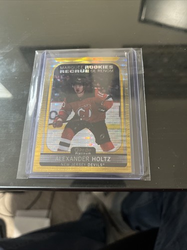 2021-22 O-Pee-Chee Platinum Seismic Gold 30/50 Alexander Holtz #280 ...