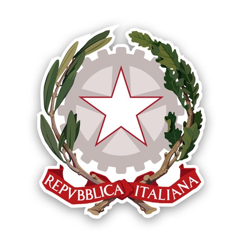 Italian Emblem Sticker Decal - Weatherproof - italy flag ita it coa | eBay