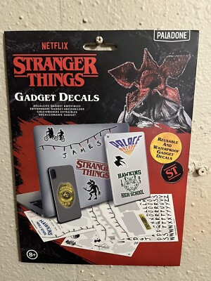 Stranger Things Gadget Decals Laptop Vinyl Waterproof Stickers Window ...