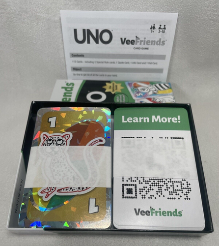 VeeFriends UNO Mattel + Gary Vee Tier 4 CHARMING CHEETAH Deck + Foil NEW OPENED | eBay