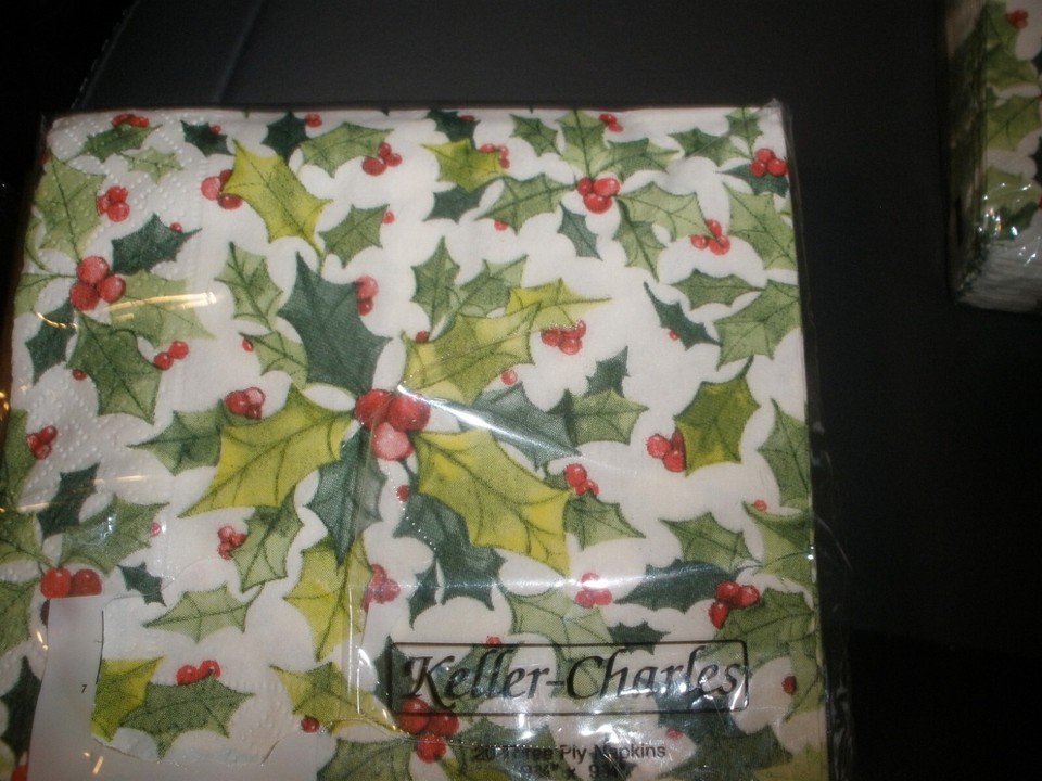 NEW Holiday Christmas Beverage Napkin Packages 2 Packs Each (YOU CHOOSE ...