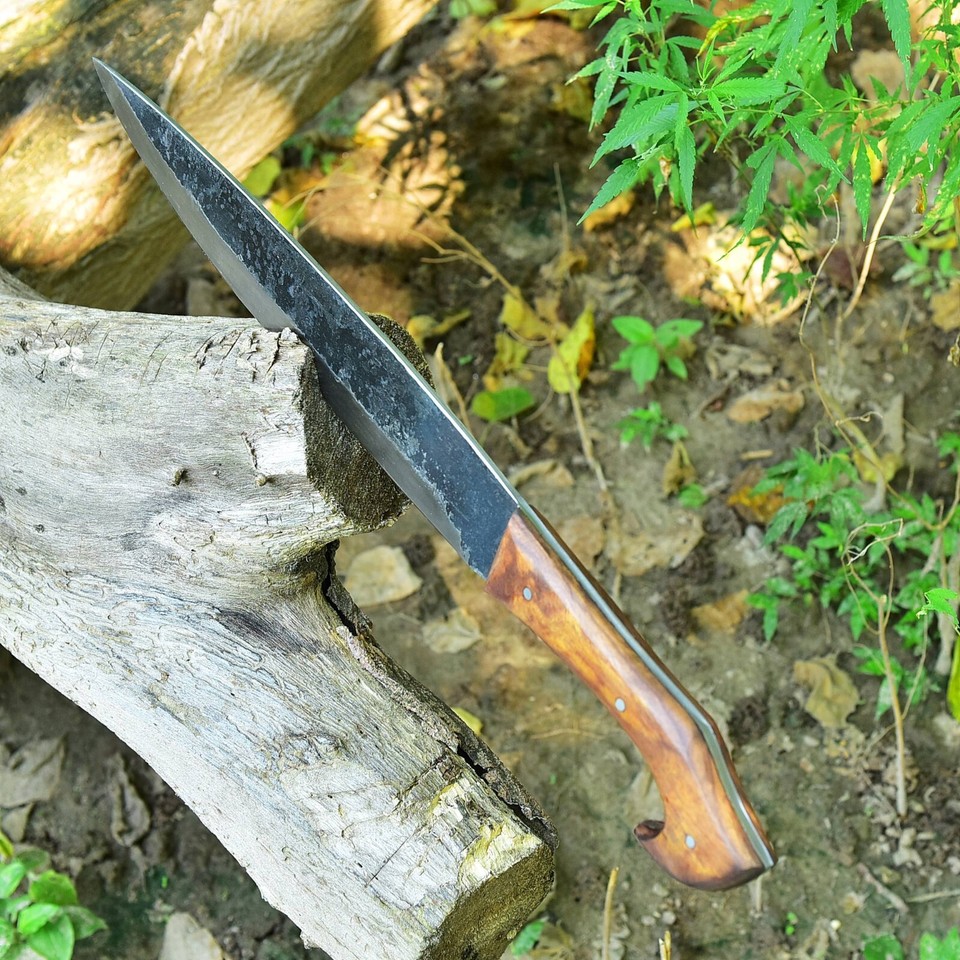 1075 Carbon Steel Barong Style Machete With Leather Sheath | eBay