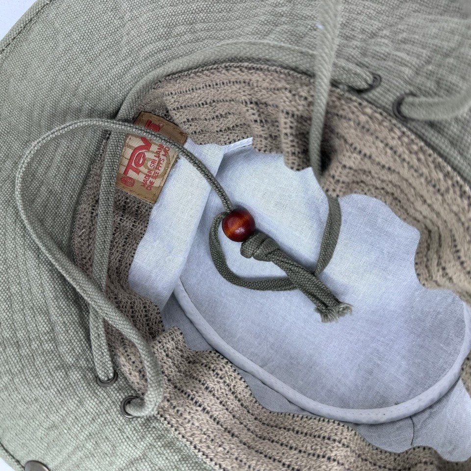 Teva Fishing Hunting Bucket Hat with Chin Strap Embroidered Logo Green ...