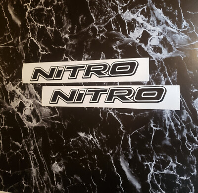 NITRO BOAT Decals PAIR/ Set Vinyl High Quality New 24"x3" TRAILER USA ...