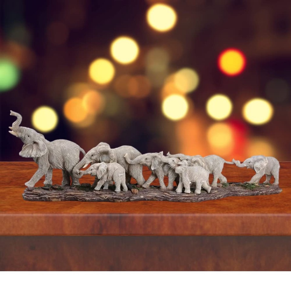 Comfy Hour Our Cute Elephant Friends Collection 16" Roaming Elephant Group Wi... | eBay