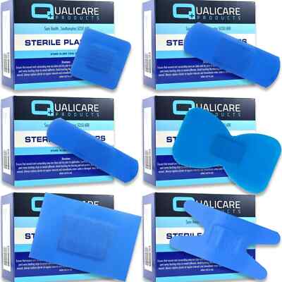 PREMIUM ASSORTED PLASTERS Blue Catering First Aid Small-Various sizes ...