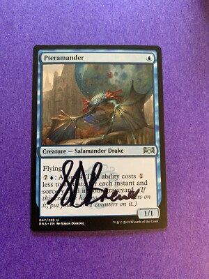 MTG Magic Pteramander Signed Artist Proof x1 RNA Simon Dominic | eBay