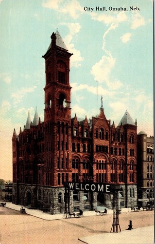 City Hall Omaha Nebraska NE Welcome Antique Postcard UNP Unused DB | eBay