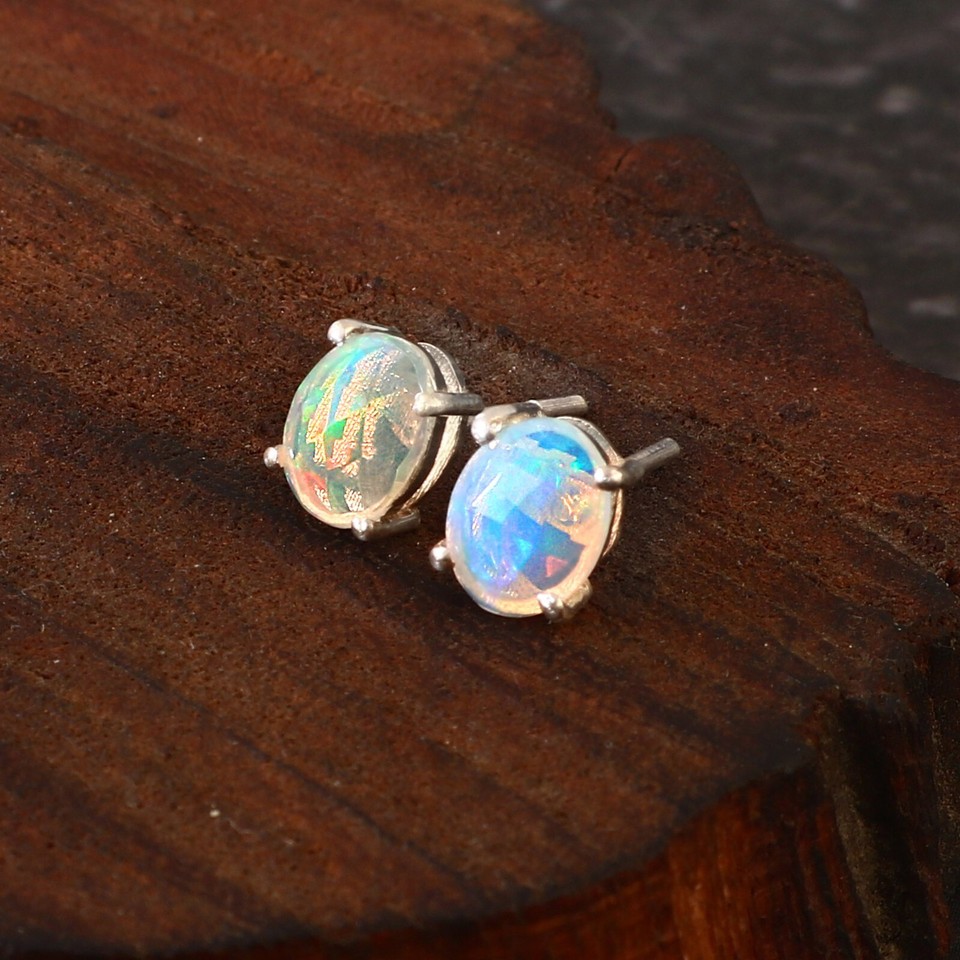 Natural Opal Real Opal Opal Studs Opal Gemstone Opal Jewelry J -1110 | eBay