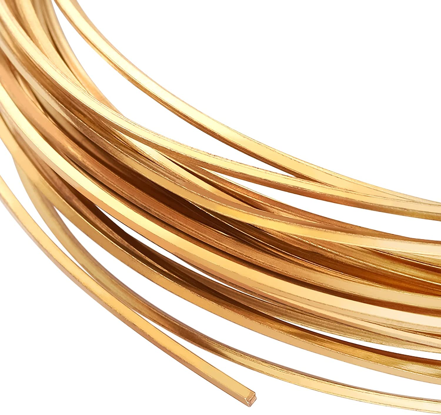 20 Gauge 33 Feet Square Copper Wire Half Hard Yellow Brass Wire for ...