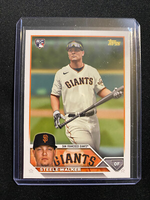 2023 Topps Series 1 Steele Walker Rookie Golden Mirror Image Variation ...