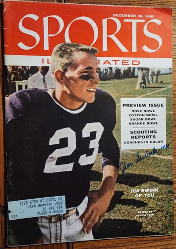 Jim Swink, Autographed Sports Illustrated Magazine, December 26, 1955 ...