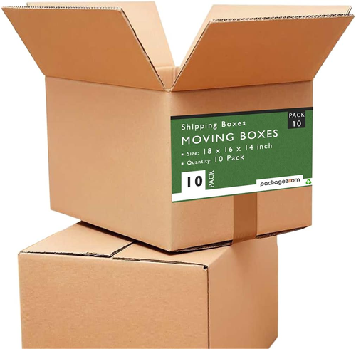 18 X 16 X 14 Large Moving Boxes Strong Shipping Boxes 10 Pack | eBay