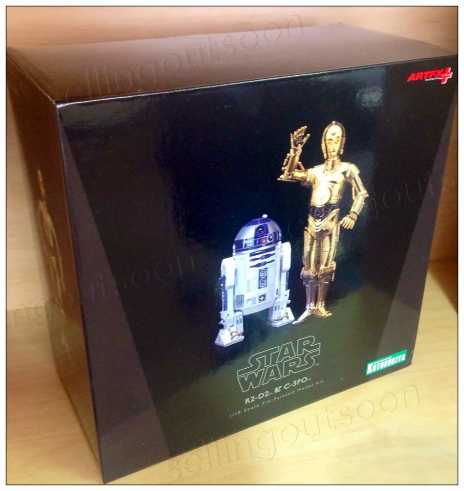 Kotobukiya STAR WARS C-3PO & R2-D2 NEW ArtFX+ 2 Pack Action Figure Set ...