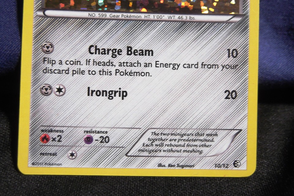 Klink Confetti Holo 10/12 Holo Pokémon Card 2011 McDonald's Promo NM/MT ...