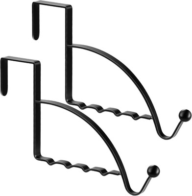 2 Pcs Over The Door Hooks Over Door Hanger Sturdy Valet Hooks Mounted ...