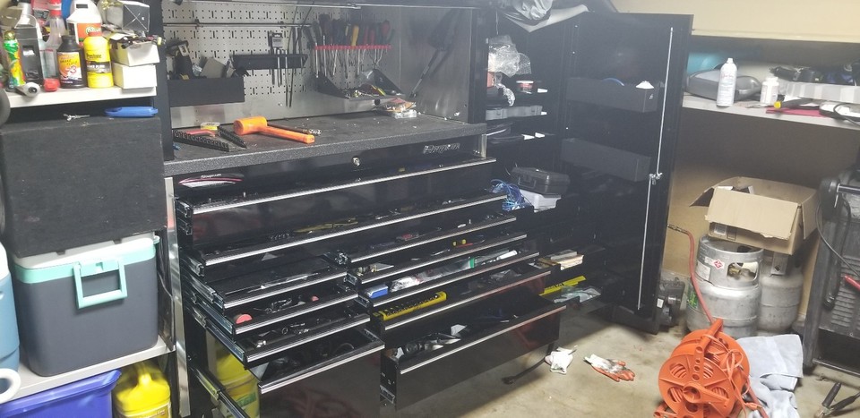 Snap-on Krl722 w/ top hutch & side locker set will not separate kit. | eBay