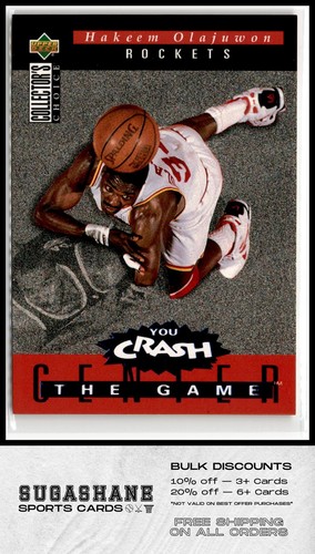 1994 Collector's Choice R9 Hakeem Olajuwon Houston Rockets Basketball ...