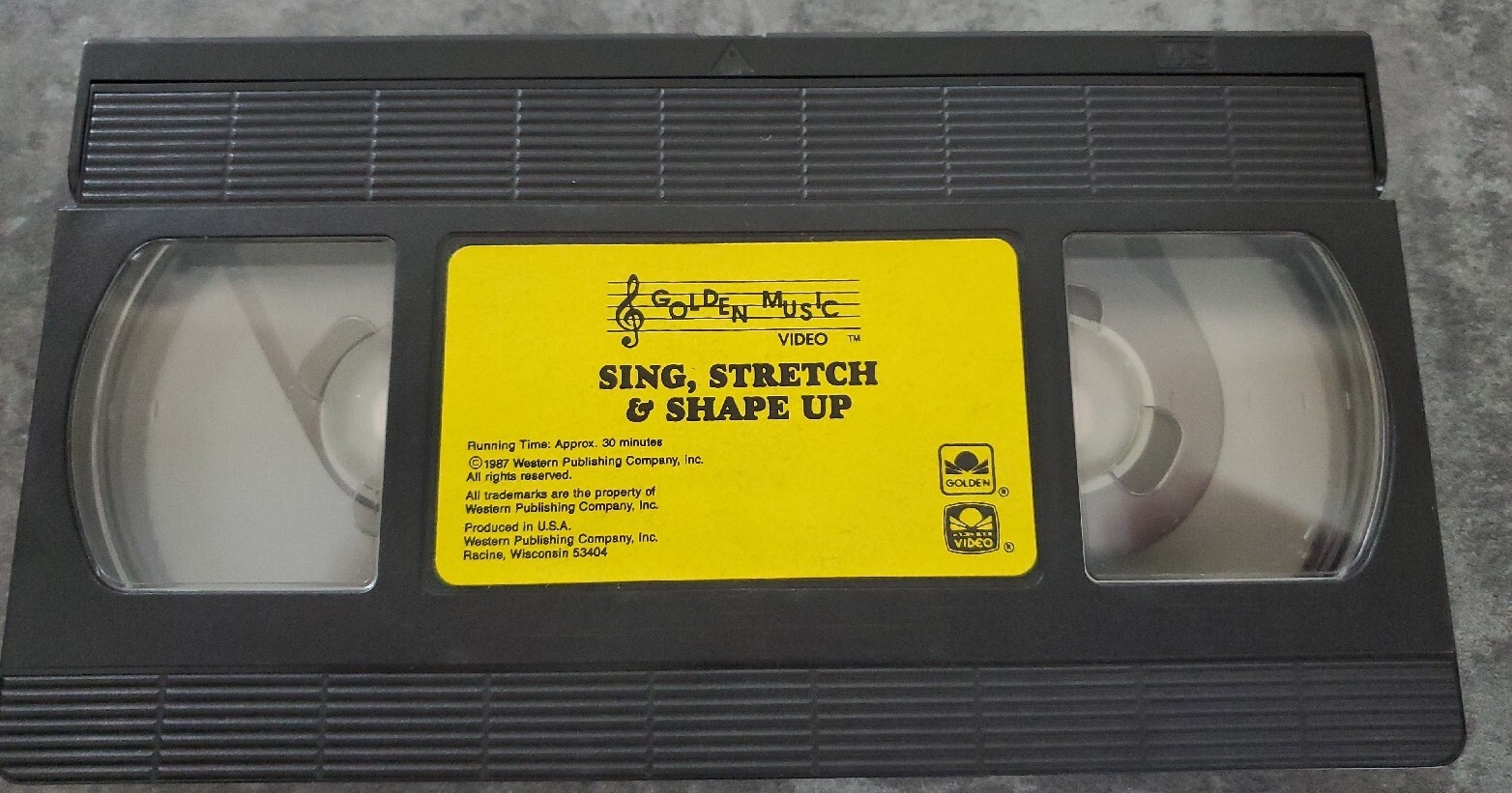 SING, STRETCH & SHAPE UP VHS Golden Music Video RARE OOP 1987 80s Kids ...