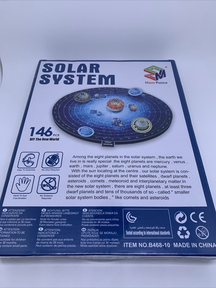 NEW Magic Puzzle Solar System Eight Planets 3D Puzzle Model Universe | eBay