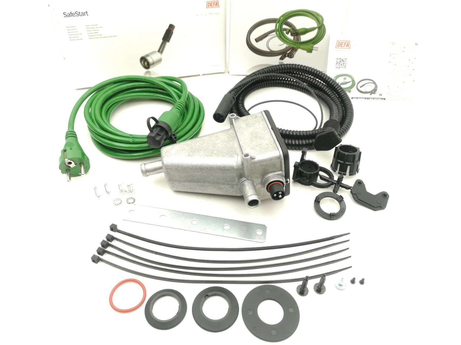DEFA 411722 Engine Heater 80°C THERMOSTAT 1000W 230V + Cable Set 460787 ...