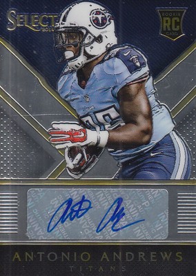 2014 Select Rookie Autographs Football Card #RAAA Antonio Andrews /149 ...