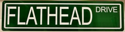 FLATHEAD DRIVE Metal Street Sign V8 Engine Motorcycle Harley Panhead ...