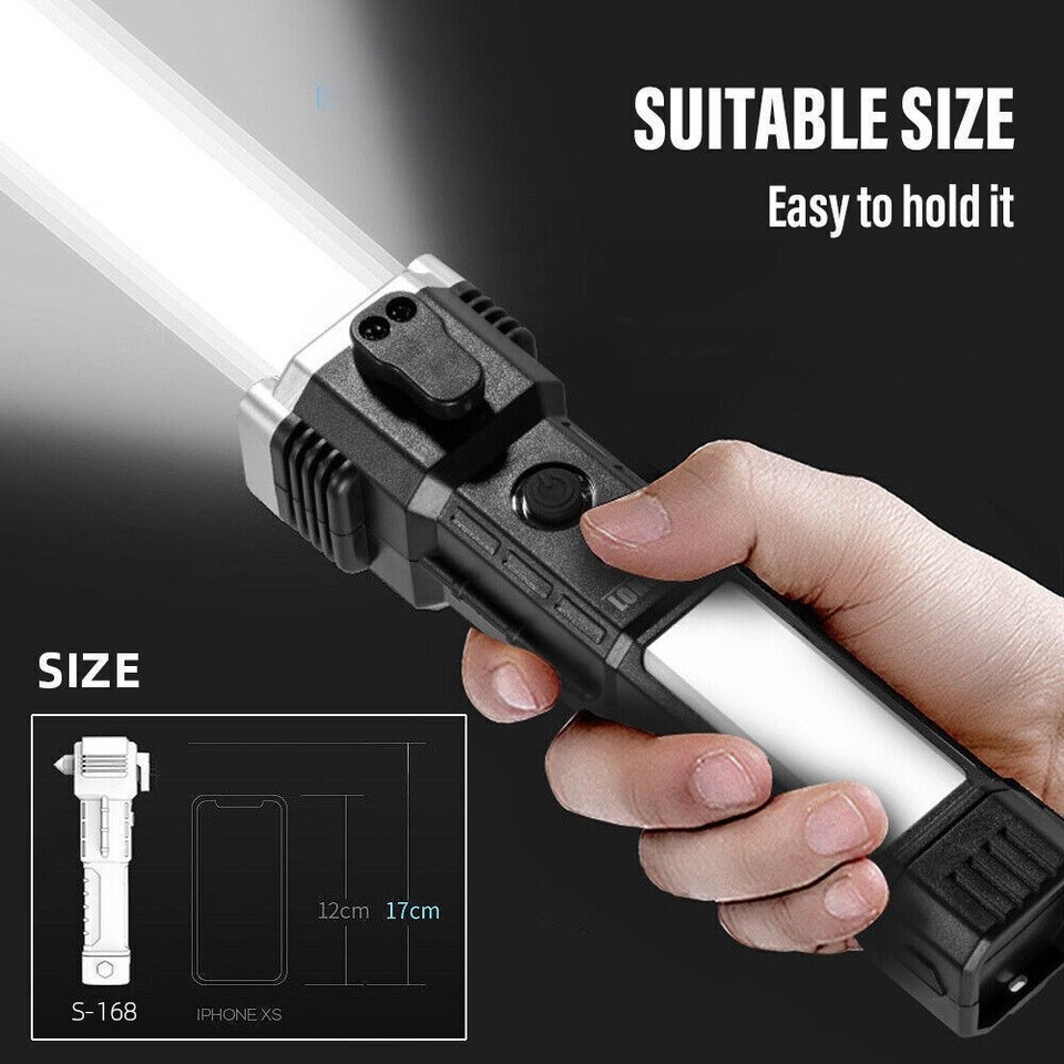 Super Bright Tactical LED Flashlight Rechargeable Camping ...