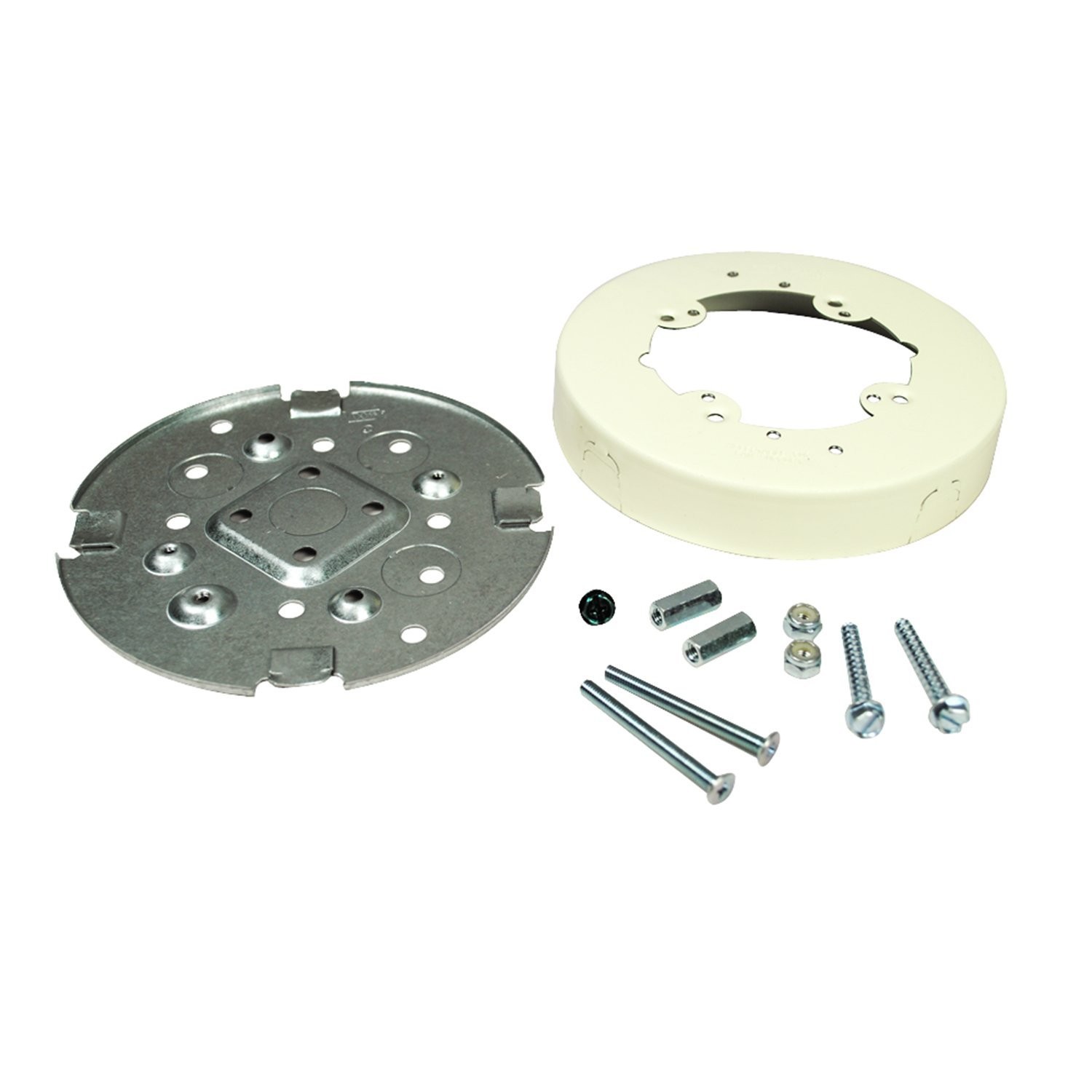 Legrand Wiremold V5738AF Ivory Round Fan Box, Solid Base, 5-1/2" (140mm ...