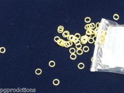 100 EXTRA RUBBER BANDS Pack Set Folding Quarter Magic Trick REFILL Bite ...
