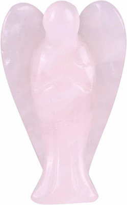 Rose Quartz Angel Figurine, Crystal Guardian Angel Statue, Angel ...