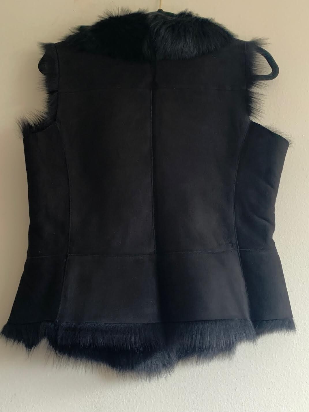 $995 UGGS SHEARLING/FUR VEST/JACKET RENEE TOSCANA SLEEVELESS M BLACK ...