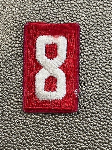 Boy Scouts Troop Numeral Number 8 Red White Starch? back | eBay