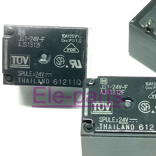 5 PCS JS1-24V-F DIP-5 1a/1c 10A cubic type power relays | eBay