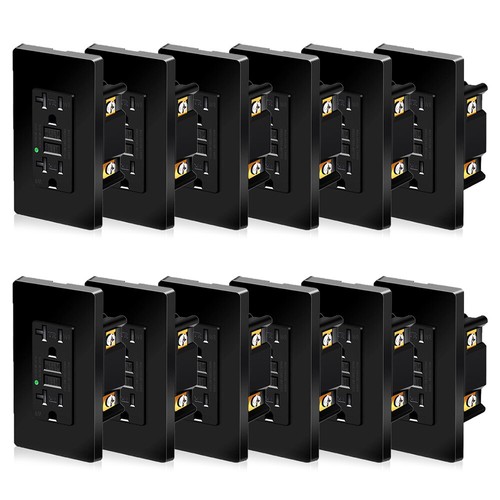 20A/125V Tamper Resistant GFCI Outlets Receptacles w/LED Indicator ...