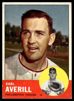 1963 Topps Baseball Card Earl Averill Philadelphia Phillies #139 EX | eBay